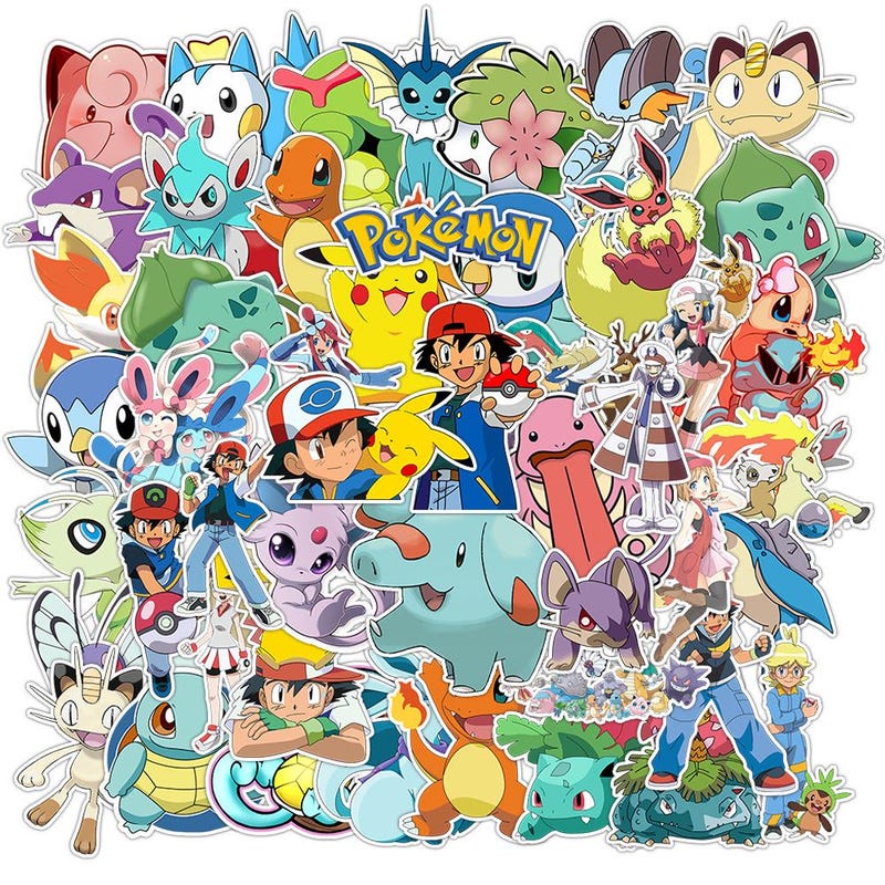Custom Pokemons Stickers - Etsy