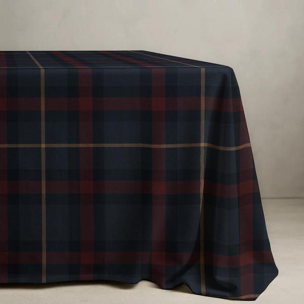 Plaid Red Table Cloth - Etsy UK