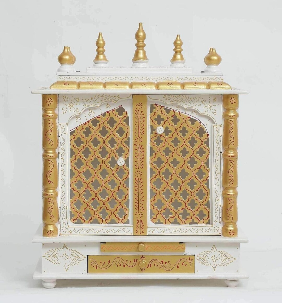 Wooden Mandir for Home, Wall Mount Temple, Pooja Mandir for Home, Puja ...