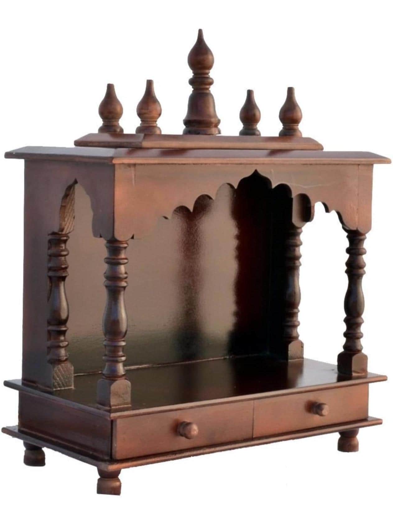 Wooden Mandir for Home, Wall Mount Temple, Pooja Mandir for Home, Puja ...