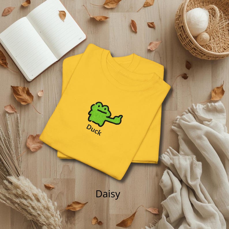 Meme Frog Embroidered Frog Tee | Funny Cute Frog Shirt - Etsy