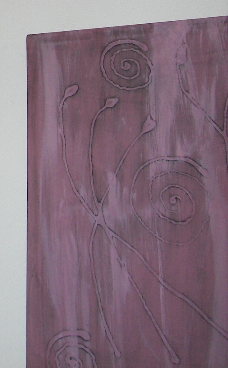 Rose and Black Abstract Painting Textural Abstract Original - Etsy