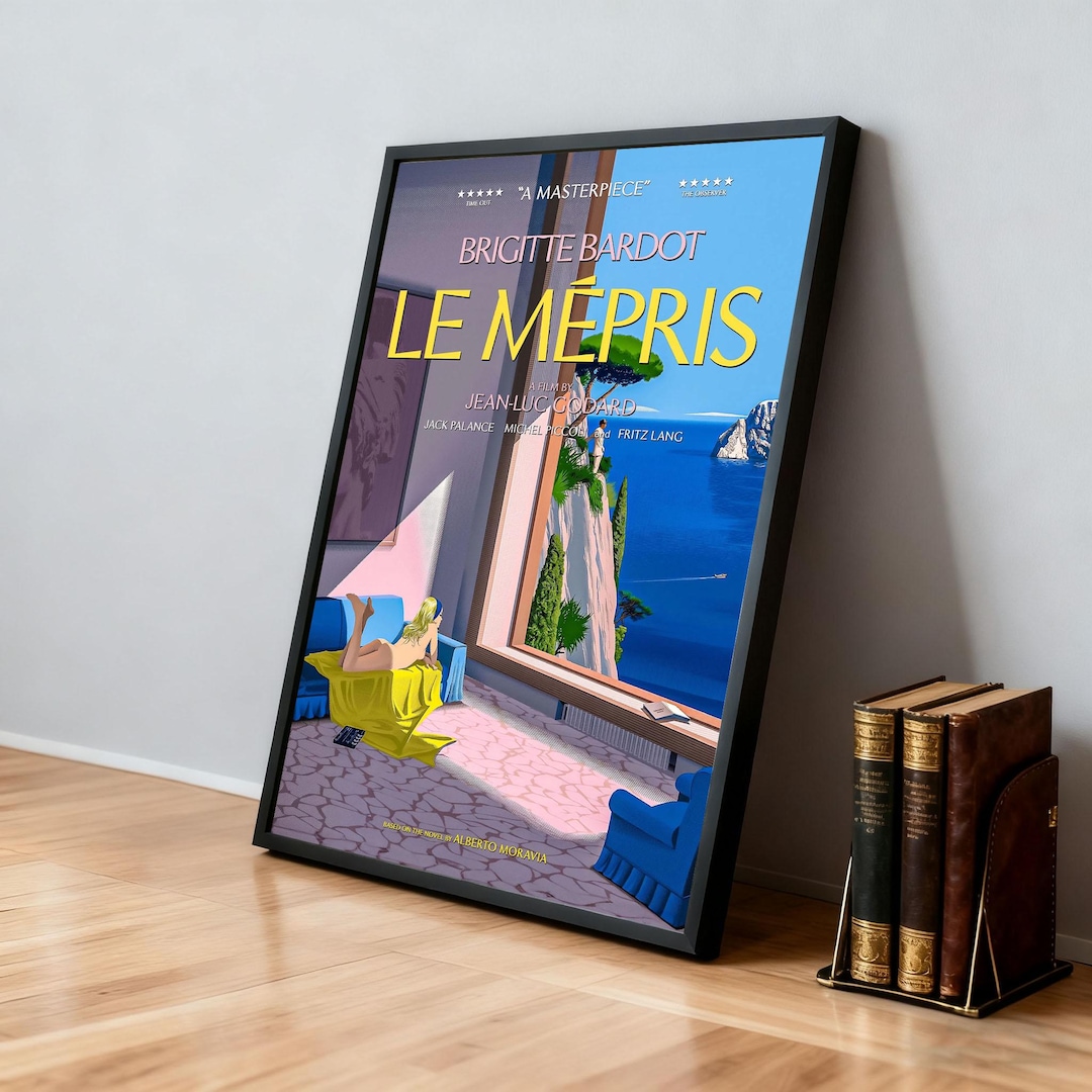 Le Mépris Movie Poster | Classic Films | Home Theater | Personalized ...