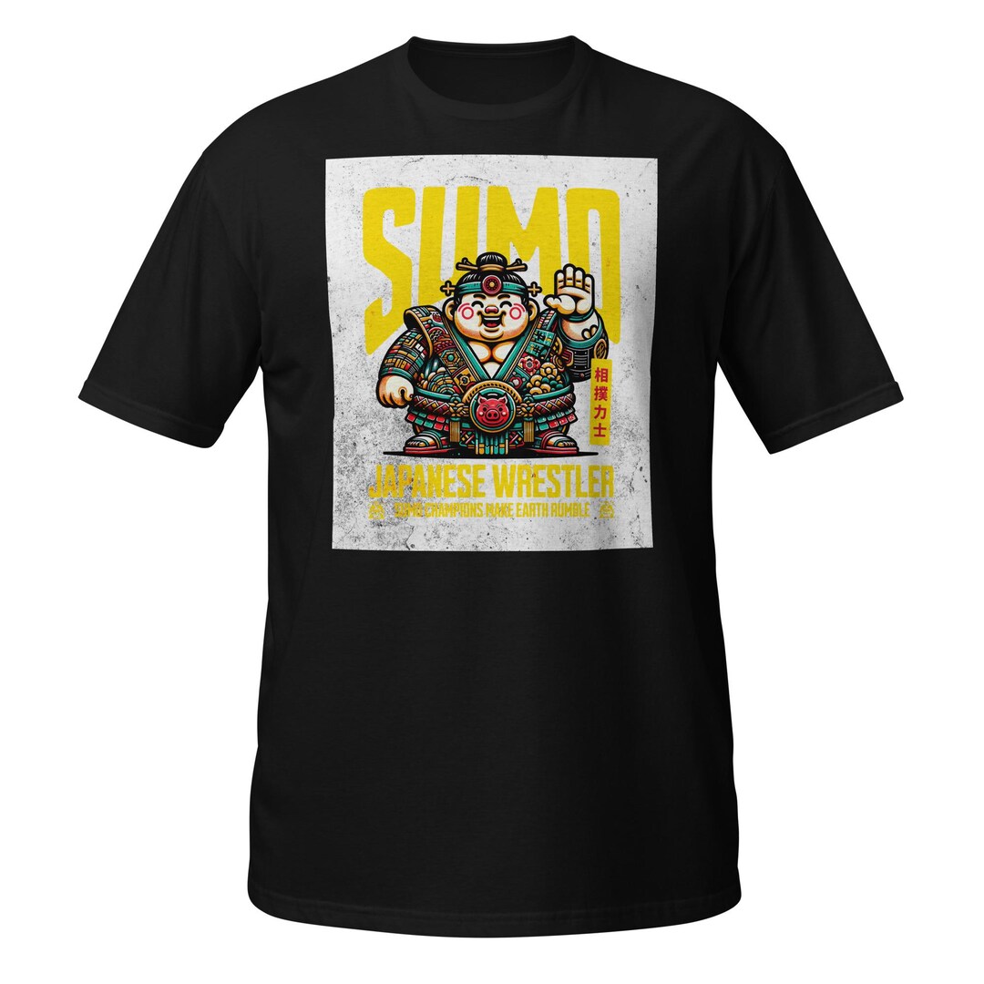 Sumo Japanese Wrestler T-shirt Martial Arts Graphic Tee Japan Culture ...