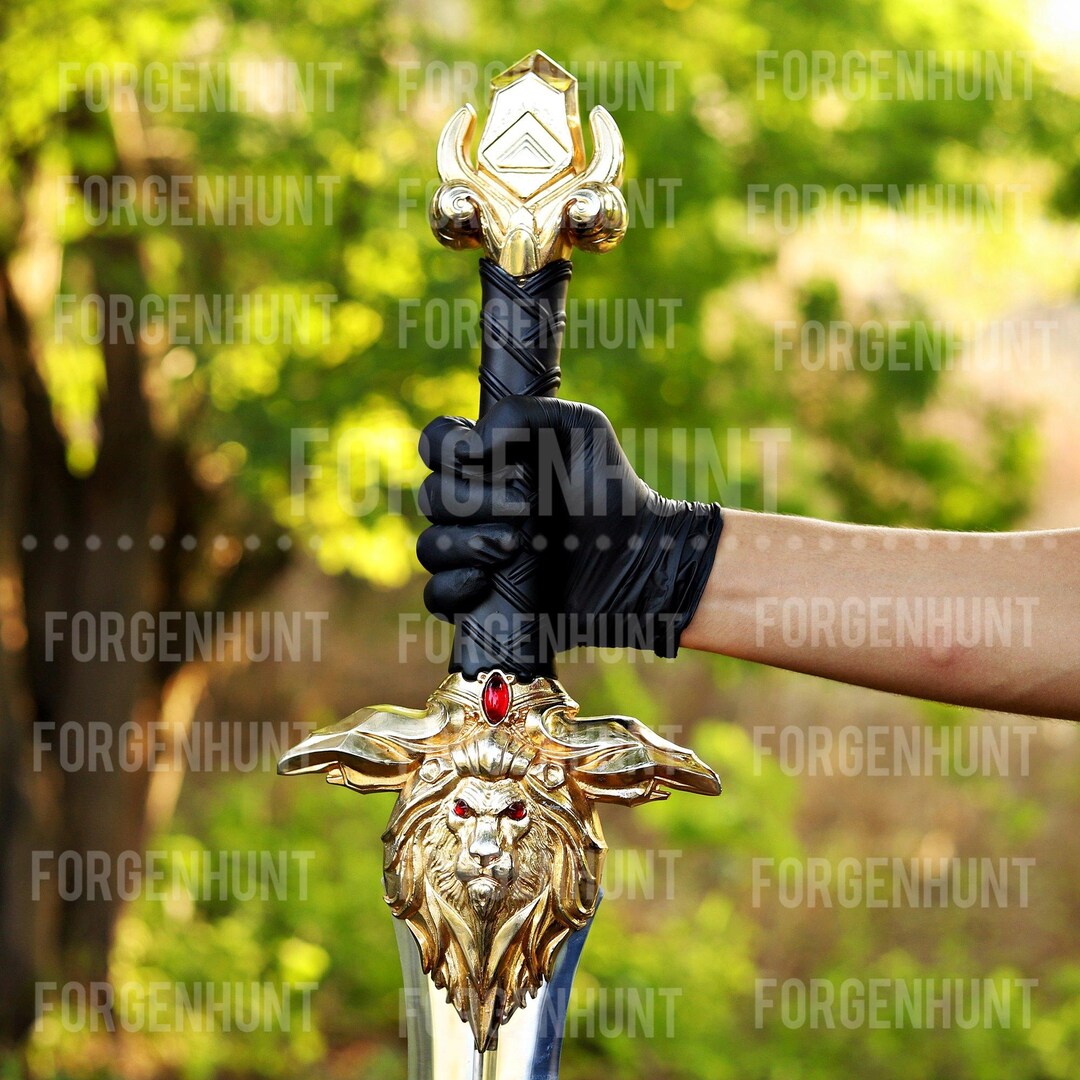 57" Frostmourne Sword Lich King Prop, Warcraft Cosplay Prop, Game Sword ...