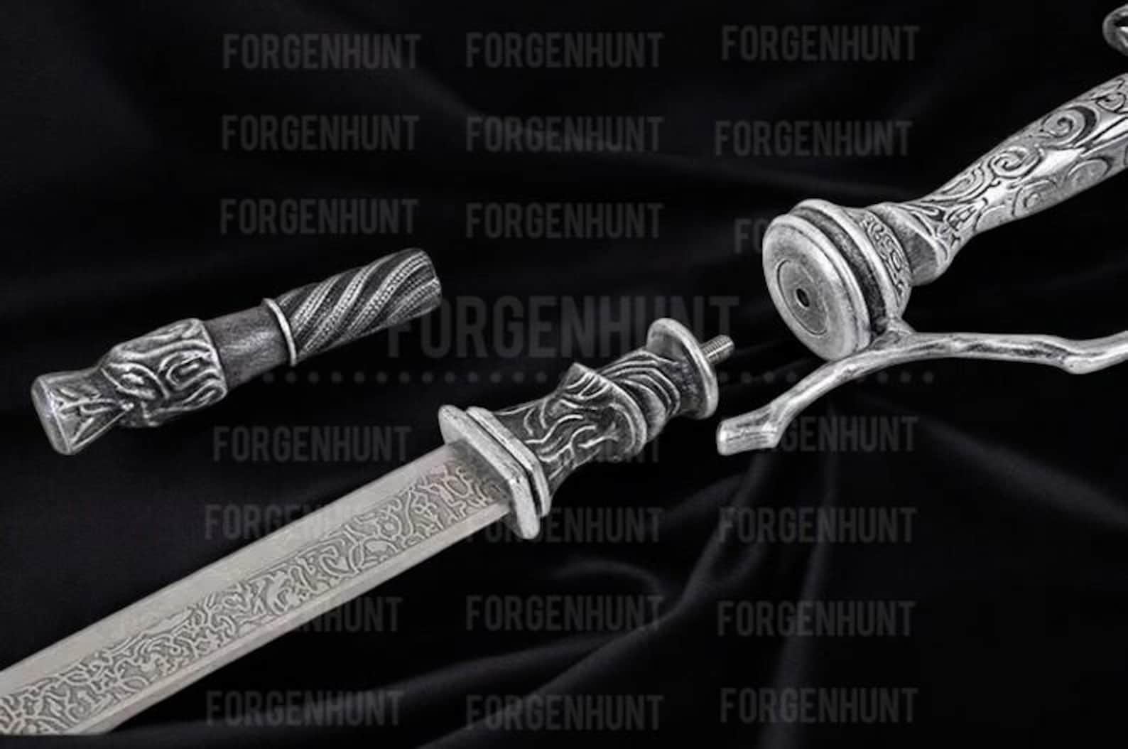 Rakuyo Sword of Lady Maria, Dual Blade Sword, Bloodborne Dual Blade ...