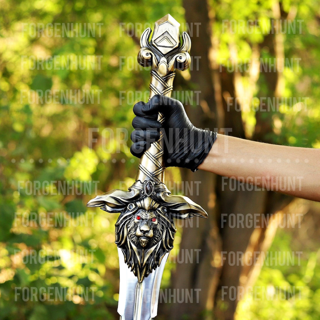 57" Frostmourne Sword Lich King Prop, Warcraft Cosplay Prop, Game Sword ...