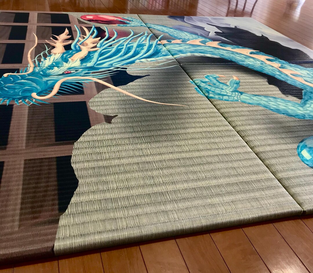 Dragon ART Tatami | Floor Mat | Washi | Zen Home Decor | Made in Japan ...