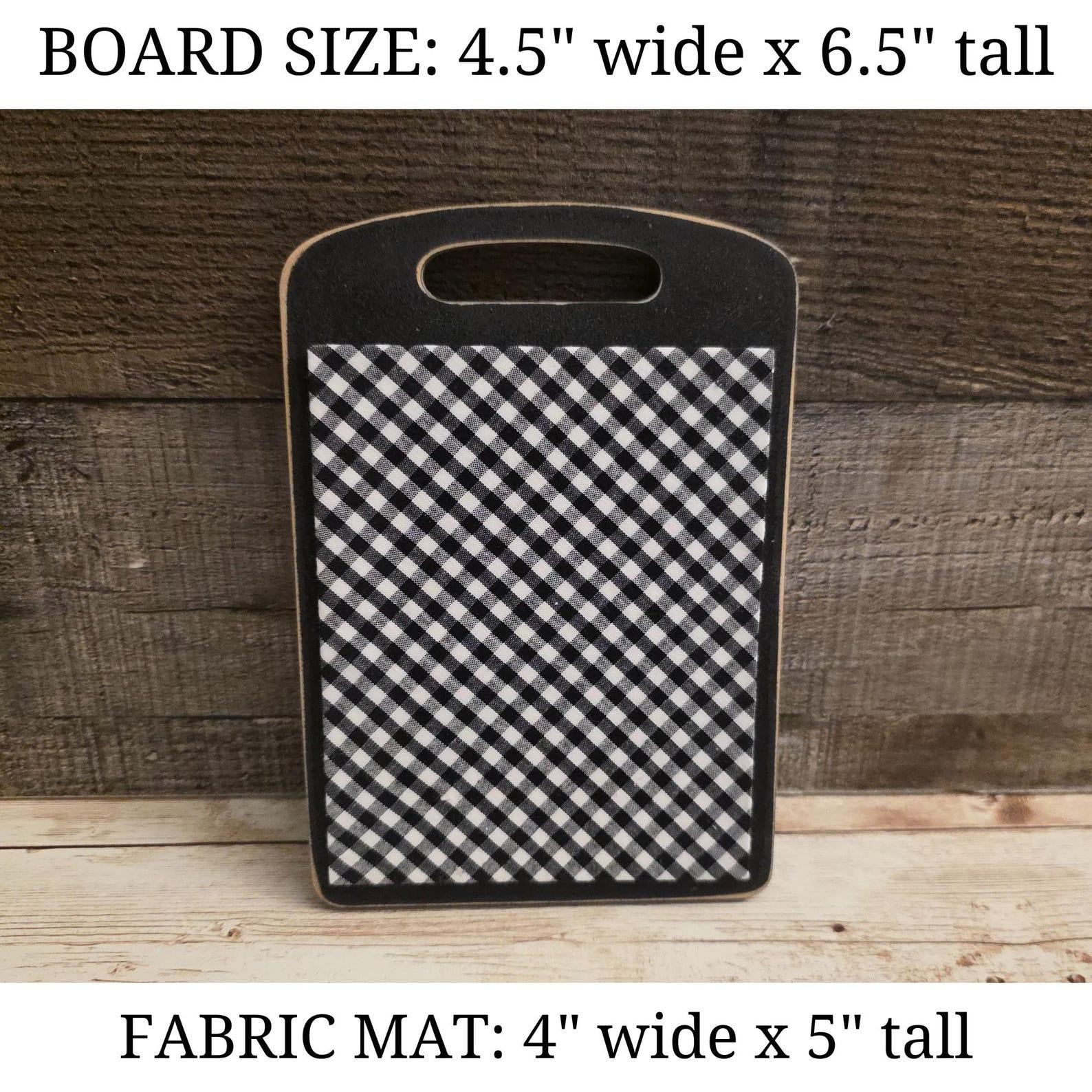 MINI BREADBOARD (black) - Cross Stitch Finishing Board, Wood Blank With ...