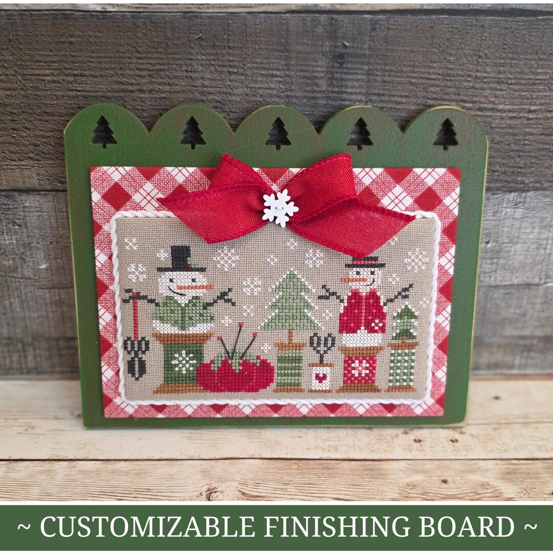 TREE PENNY PADDLE (primitive Green) - Cross Stitch Finishing Board ...