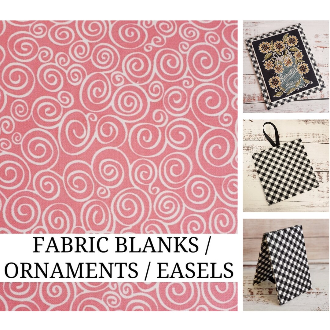 SALMON PINK SCROLLS Fabric Blank Fabric Ornament Fabric - Etsy