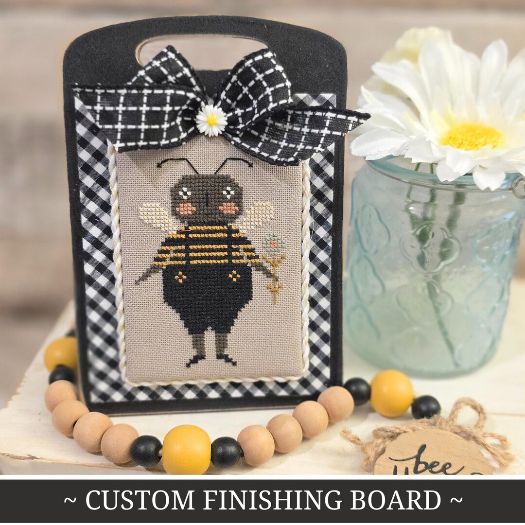 MINI BREADBOARD (black) - Cross Stitch Finishing Board, Wood Blank With ...