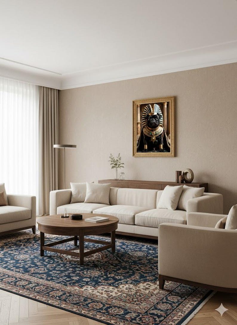 Pug Pharaoh and Cleopatra Royal Portrait Art Set (digital Download) - Etsy