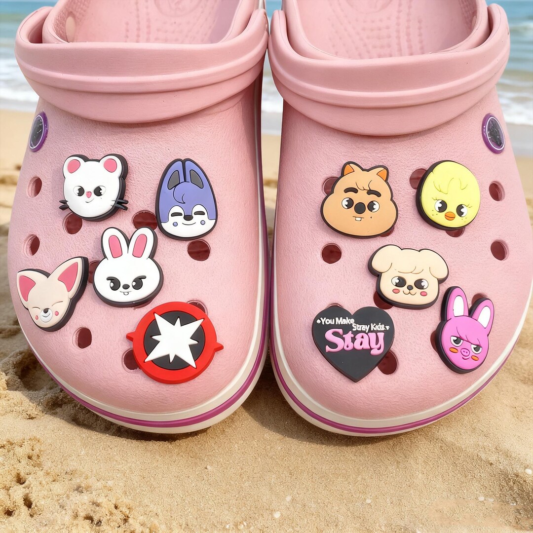Pingentes Stray Kids para Crocs | Pingentes de K-pop para Tamancos ...