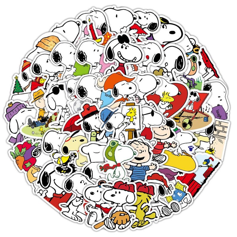 Stickers Vinyl Snoopy - Etsy