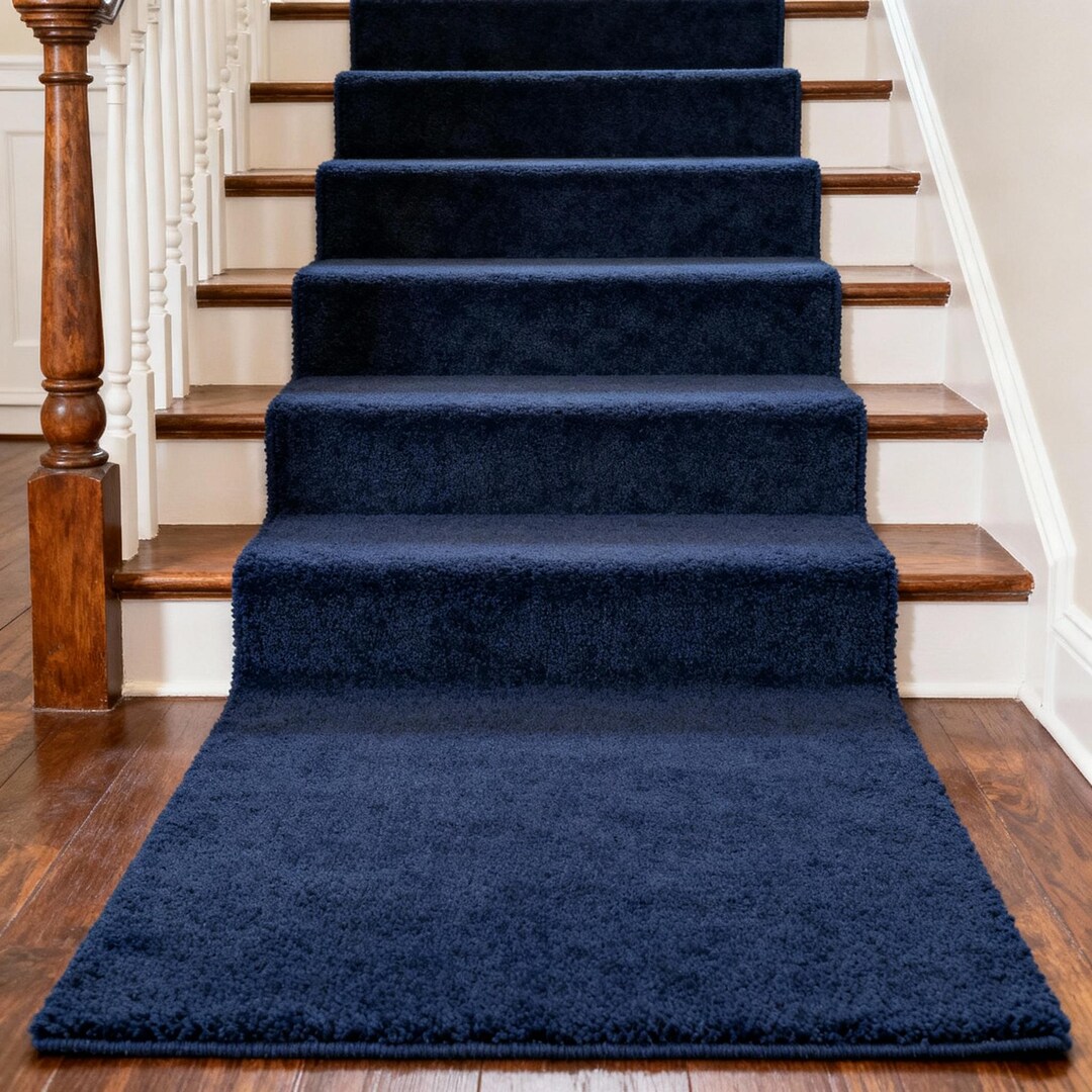 Hand Tufted Wool Stair Runner: Greek Key Design, Anti-slip Cotton ...