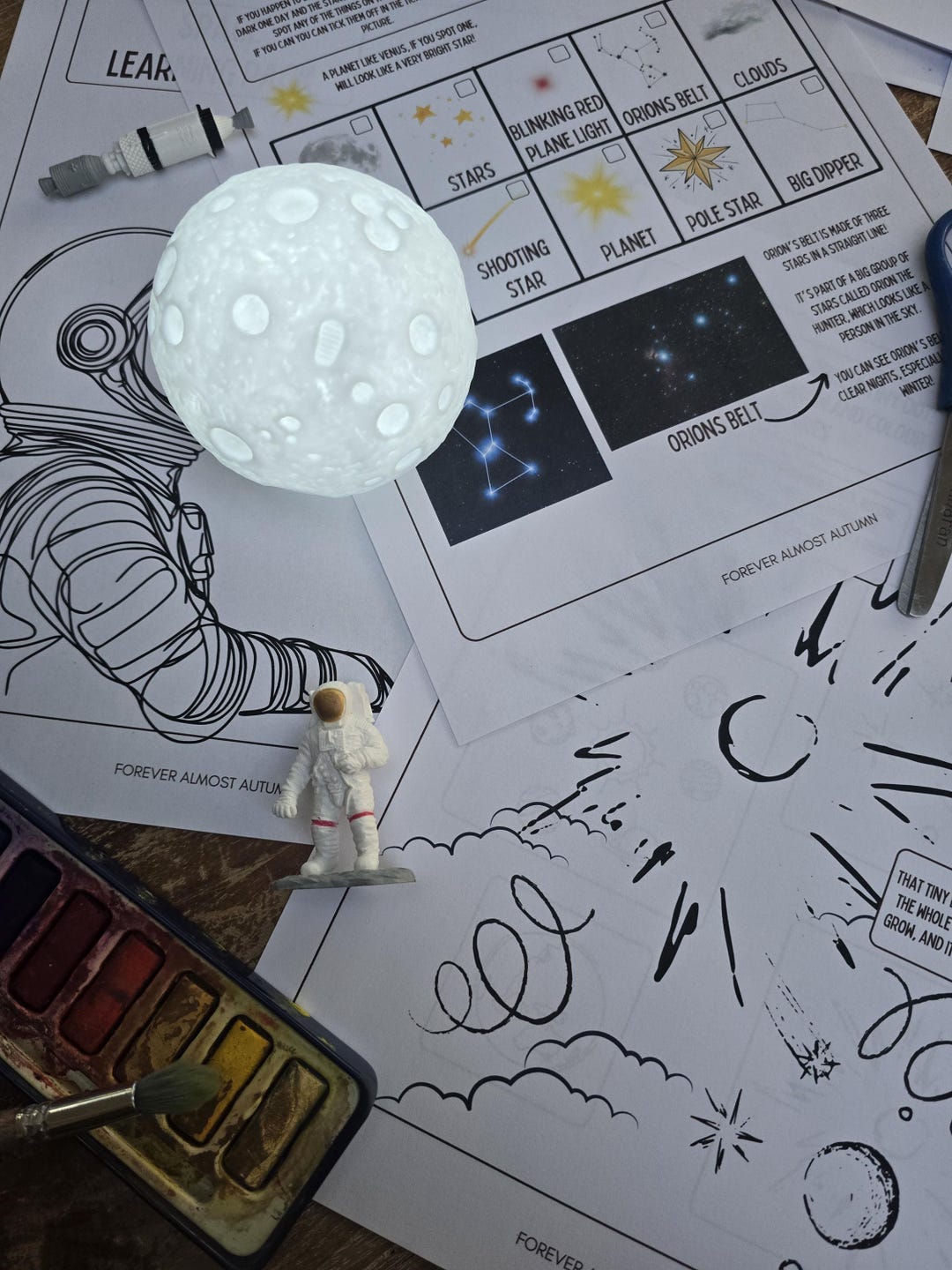 Space Learning Pack | 17 Page Printable Activity Bundle for Young ...
