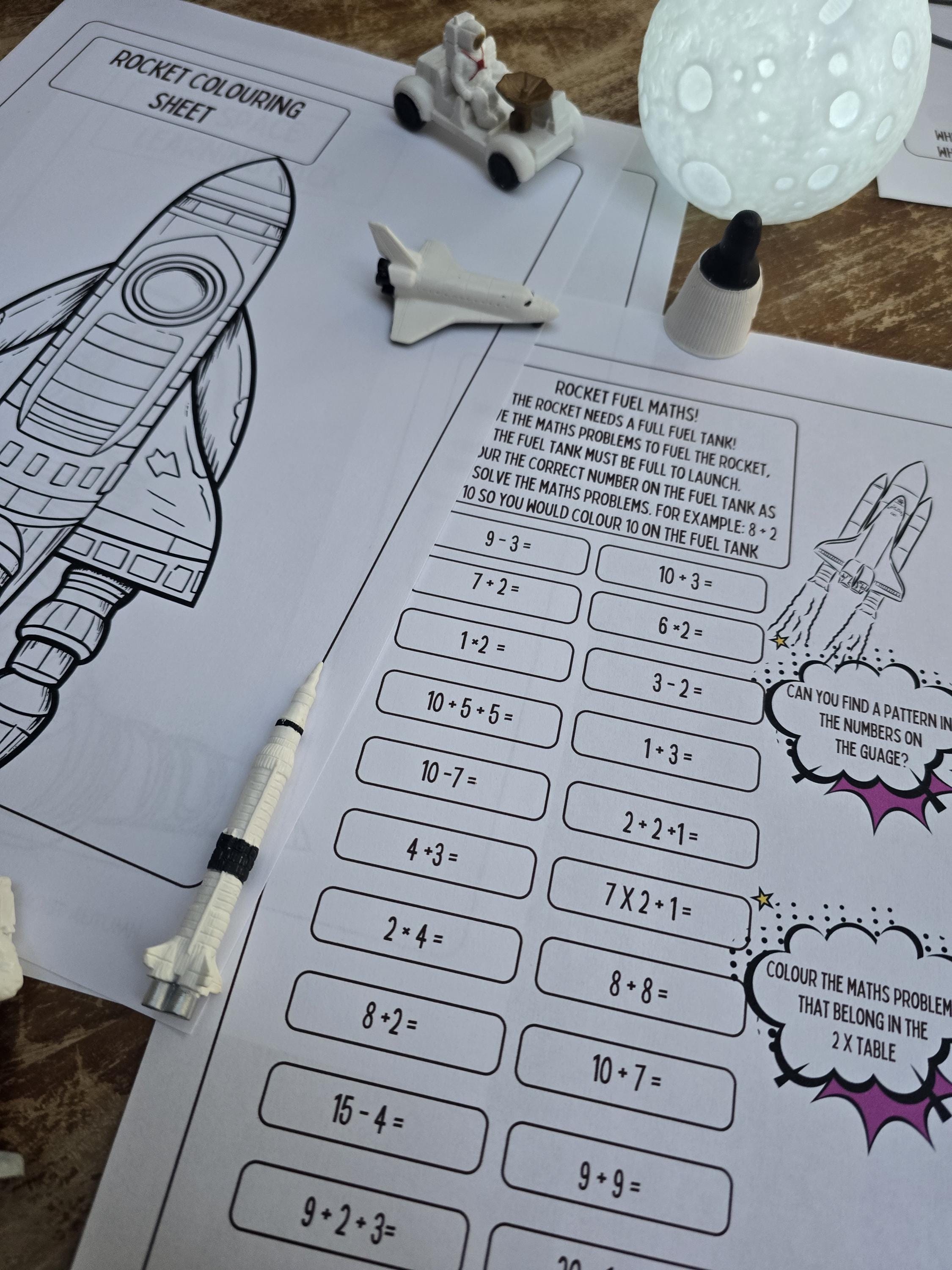 Space Learning Pack | 17 Page Printable Activity Bundle for Young ...