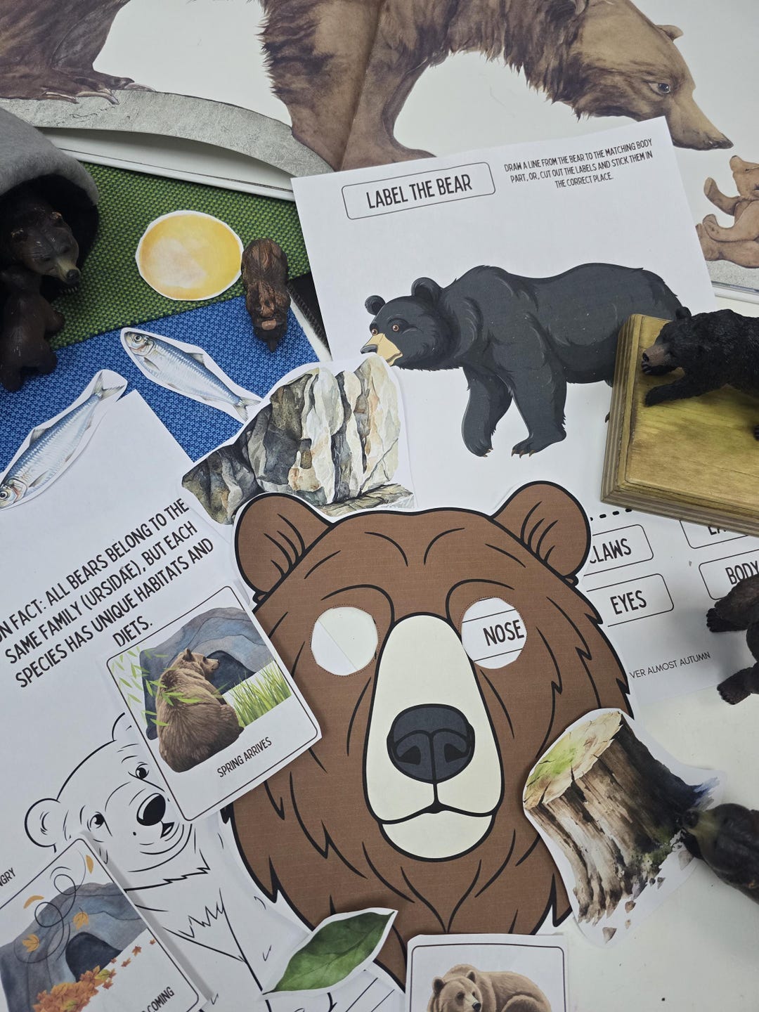 Bear Themed Printable Pack | Educational Activities for Ages 4–8 ...