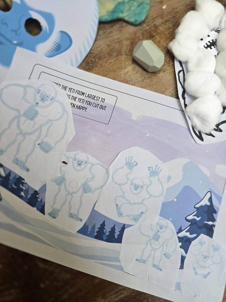 Yeti Activity Pack | Himalayan Adventure, Homeschool Printable (digital ...