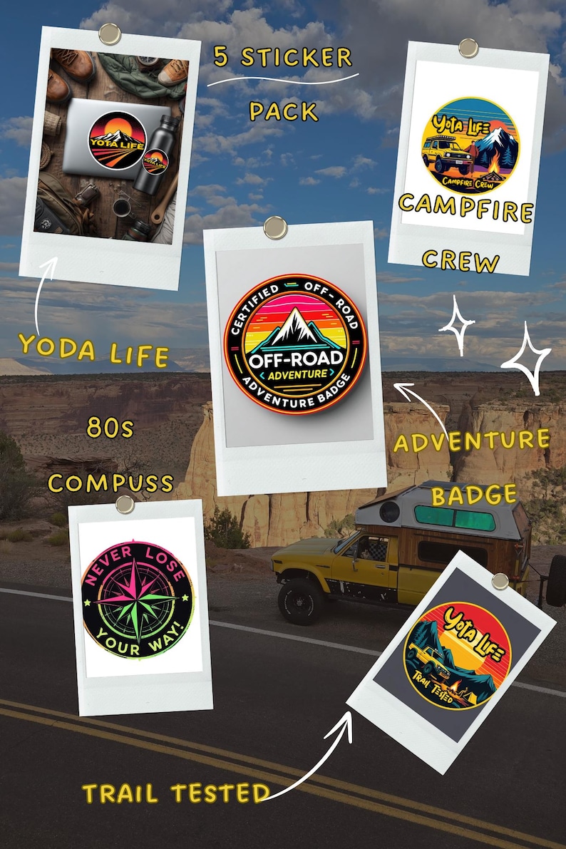 Toyota Adventure Sticker Pack: Off-road, Heritage, Overland Vinyl ...