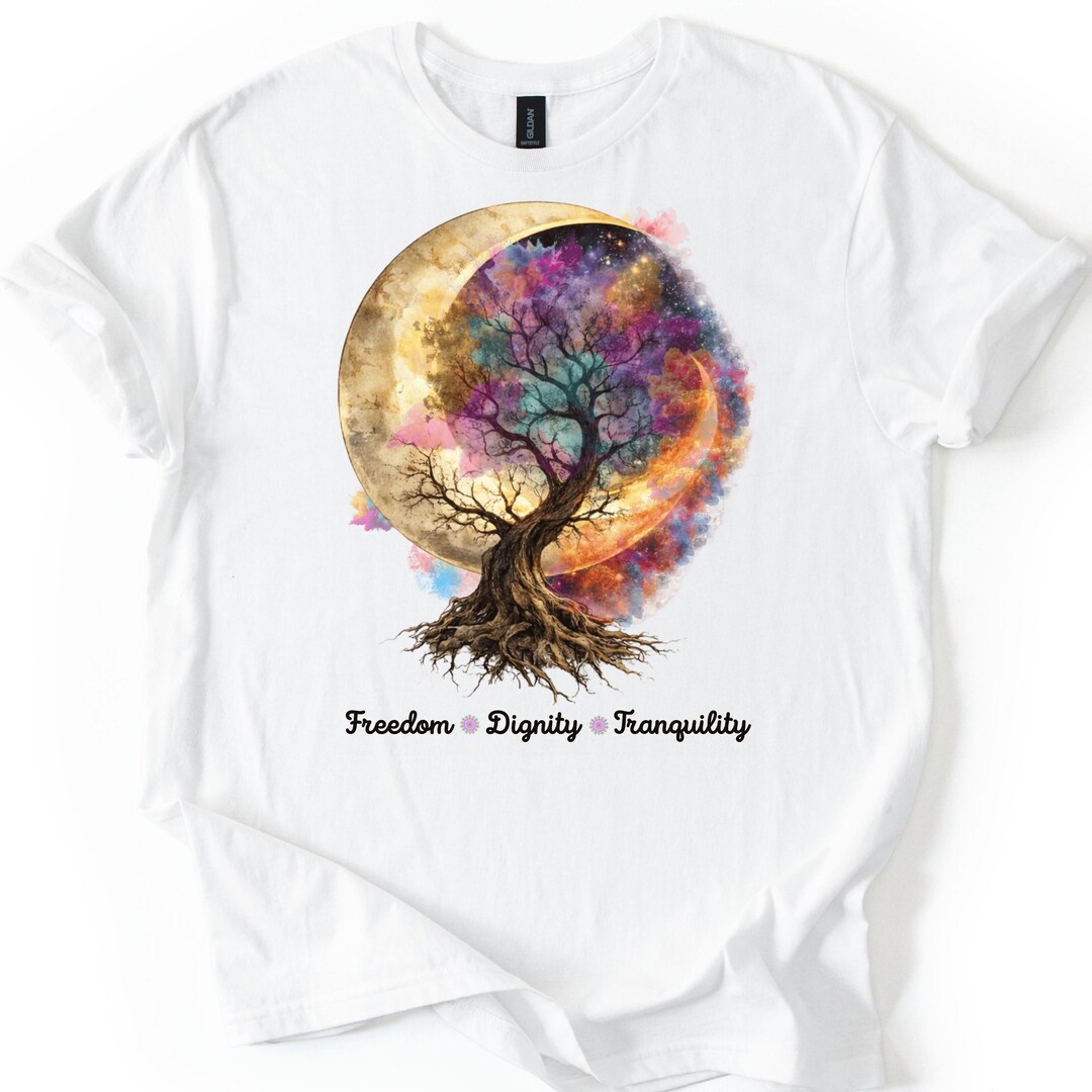 Subtle FDT Tree of Life T-shirt, Freedom Dignity Tranquility Shirt, FDT ...