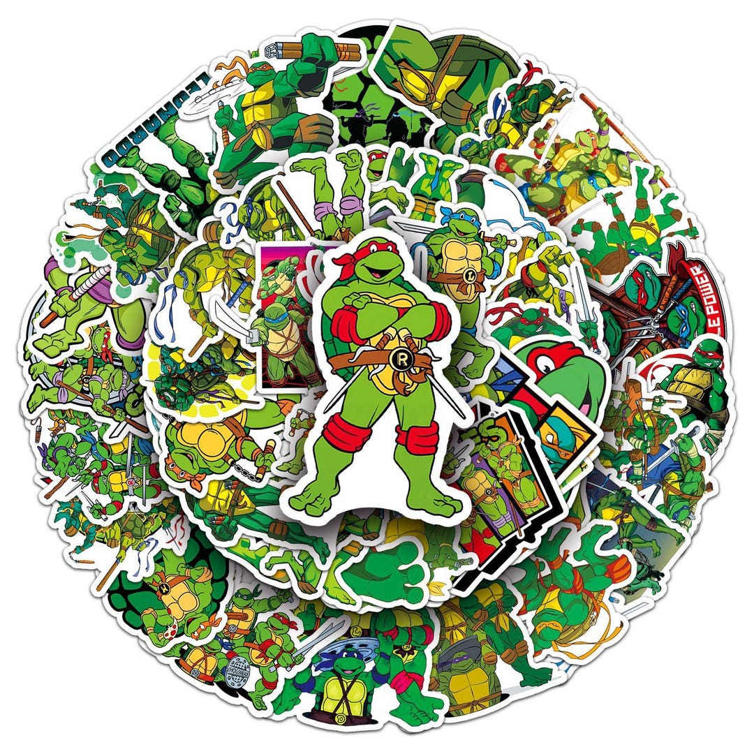 52pcs-teenage Mutant Ninja Turtles Sticker Pack | TMNT Vinyl Stickers ...