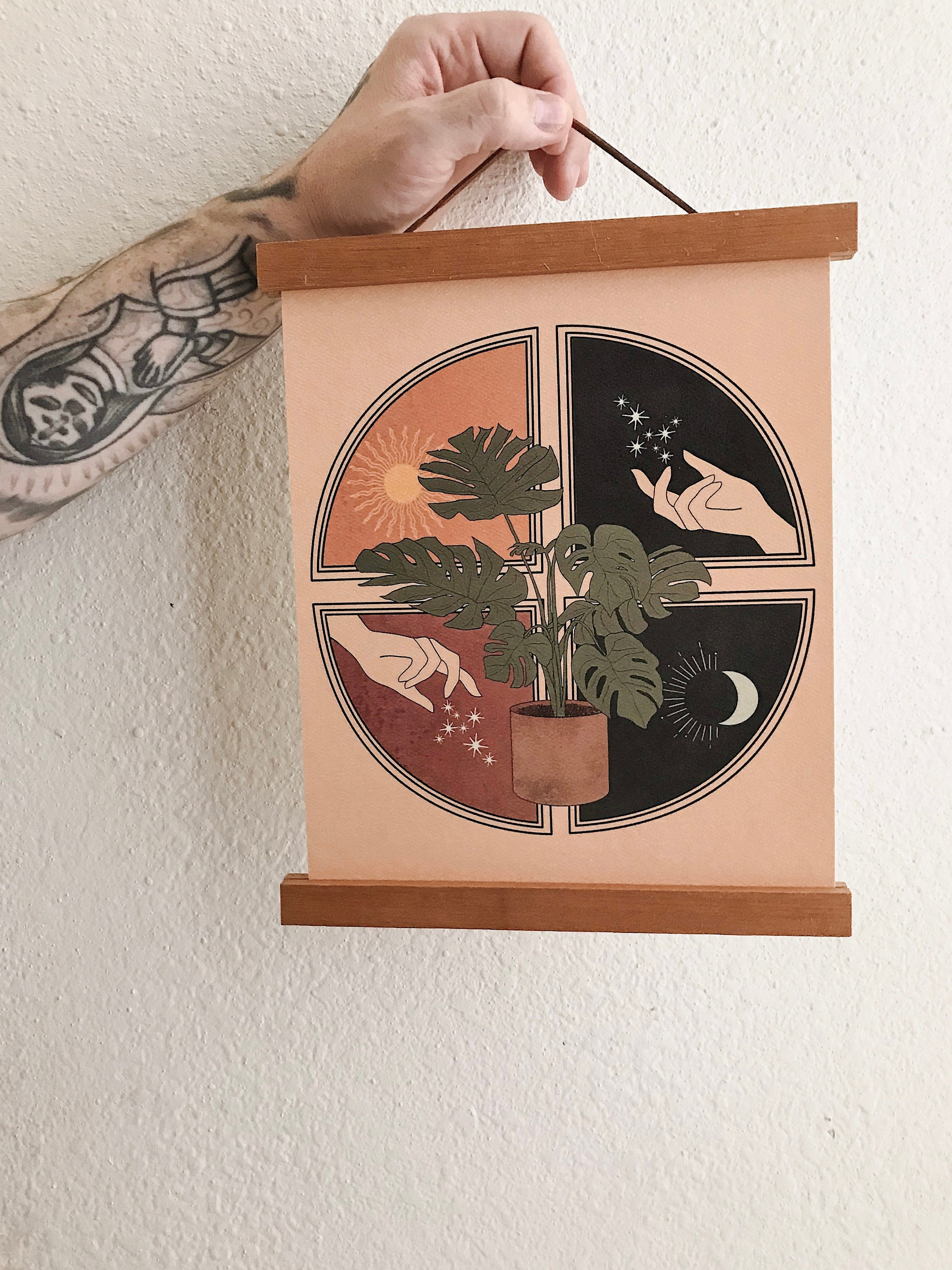 Monstera Magic Art Print Wall Art - Etsy