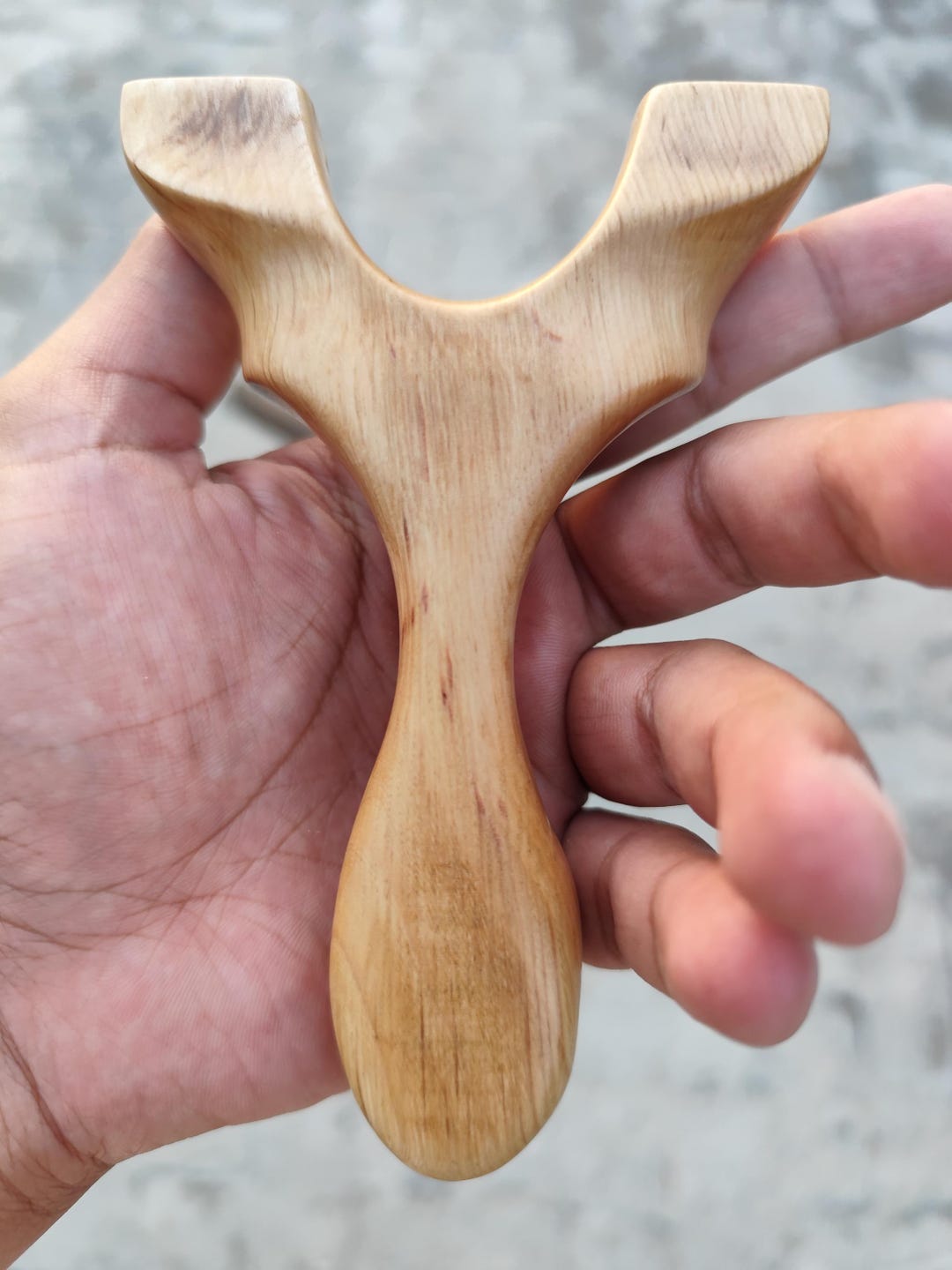 Handcrafted Wooden Slingshot- Natural Hard Wood and Hand Curved - Etsy