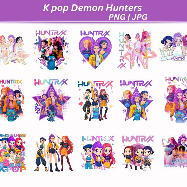 Kpop Demon Hunter Stickers - Etsy UK