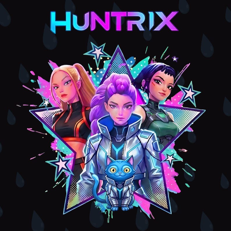 KPOP Demon Hunters PNG, Kpop Huntrix PNG, Kpop Idol Group Shirt Design ...