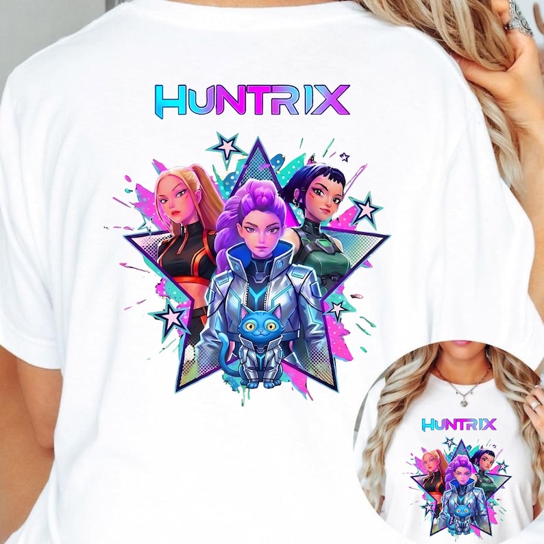 KPOP Demon Hunters PNG, Kpop Huntrix PNG, Kpop Idol Group Shirt Design ...