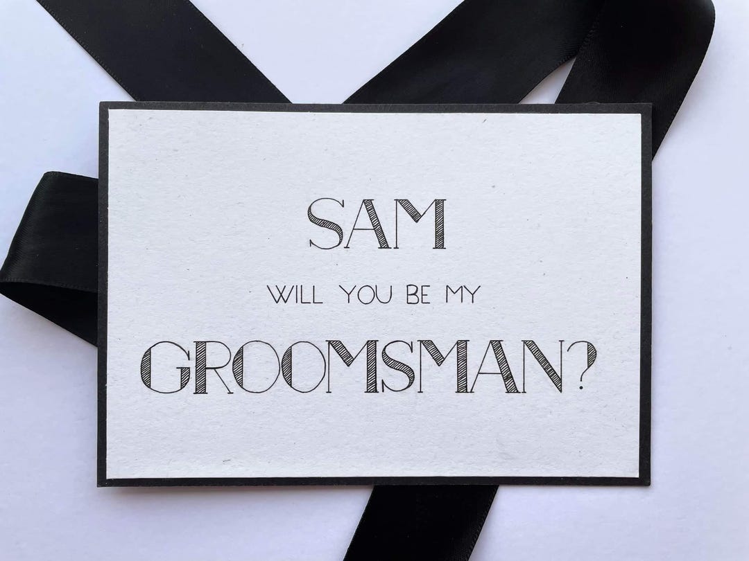 Handwritten Groomsmen Proposal Card, Made-to-order - Etsy