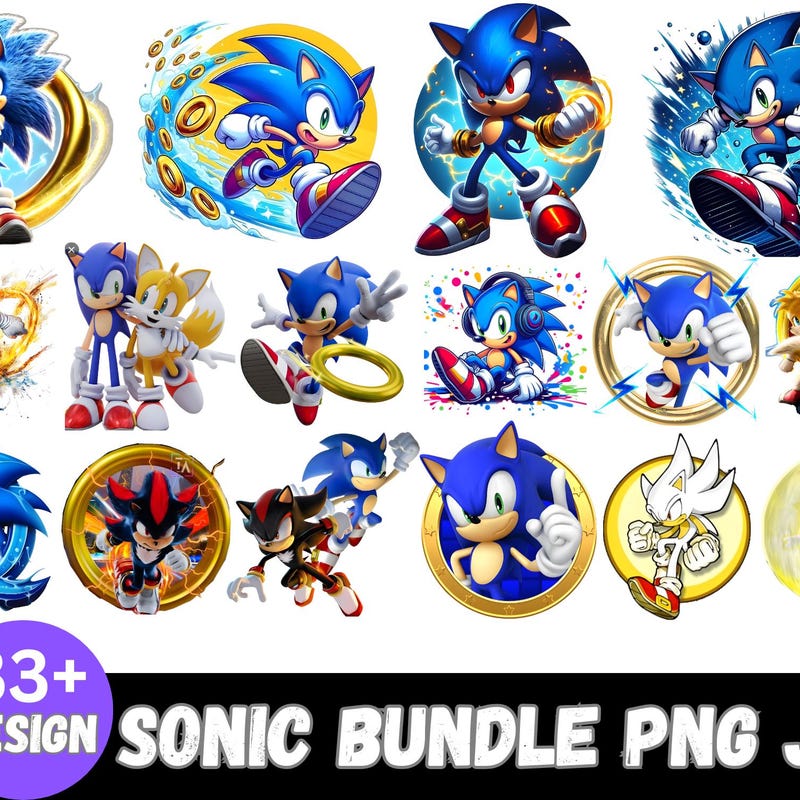 Printed Sonic Figure - Etsy