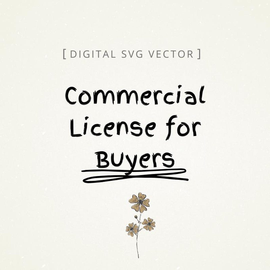 Commercial License for Individual Listing Purchased From ...