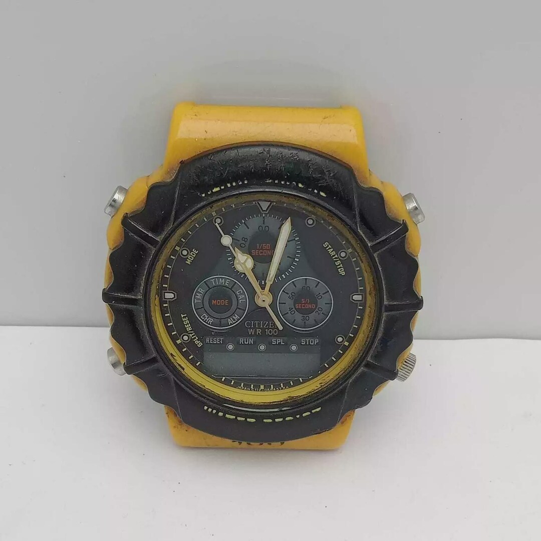 Citizen 4-089464 Y Quartz Ana Digi Vintage Men’s Watch for Parts - Etsy