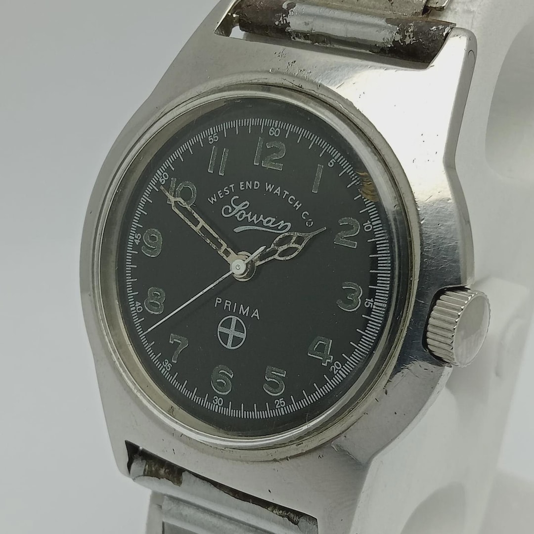 West End Watch Co Sowar Prima D 8499 Manual Winding Vintage Watch - Etsy