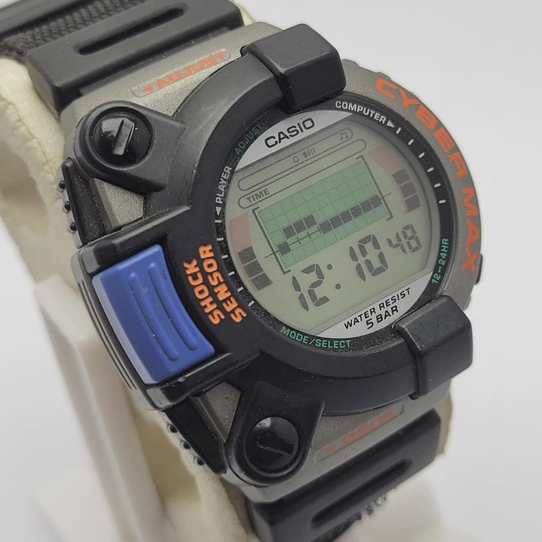 Casio Cybermax JG-300 Digital 1456 Vintage Men’s Watch - Etsy
