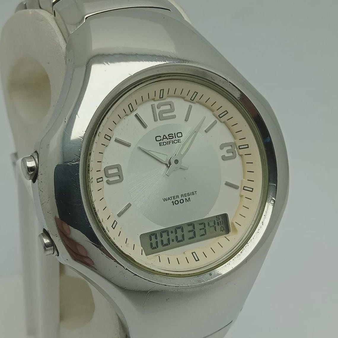Casio Edifice 1301 Quartz EFA-102 Ana Digi Vintage Men’s Watch - Etsy
