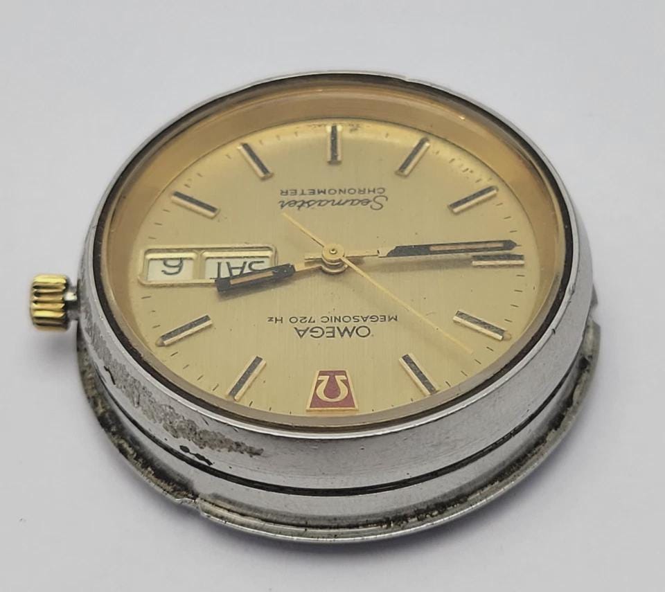 Omega Seamaster Chronometer Megasonic 720hz 398.0825 Quartz Watch – for ...