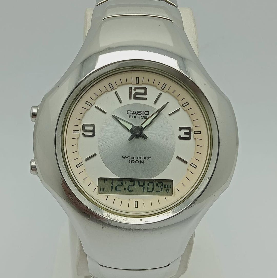 Casio Edifice 1301 Quartz EFA-102 Ana Digi Vintage Men’s Watch - Etsy