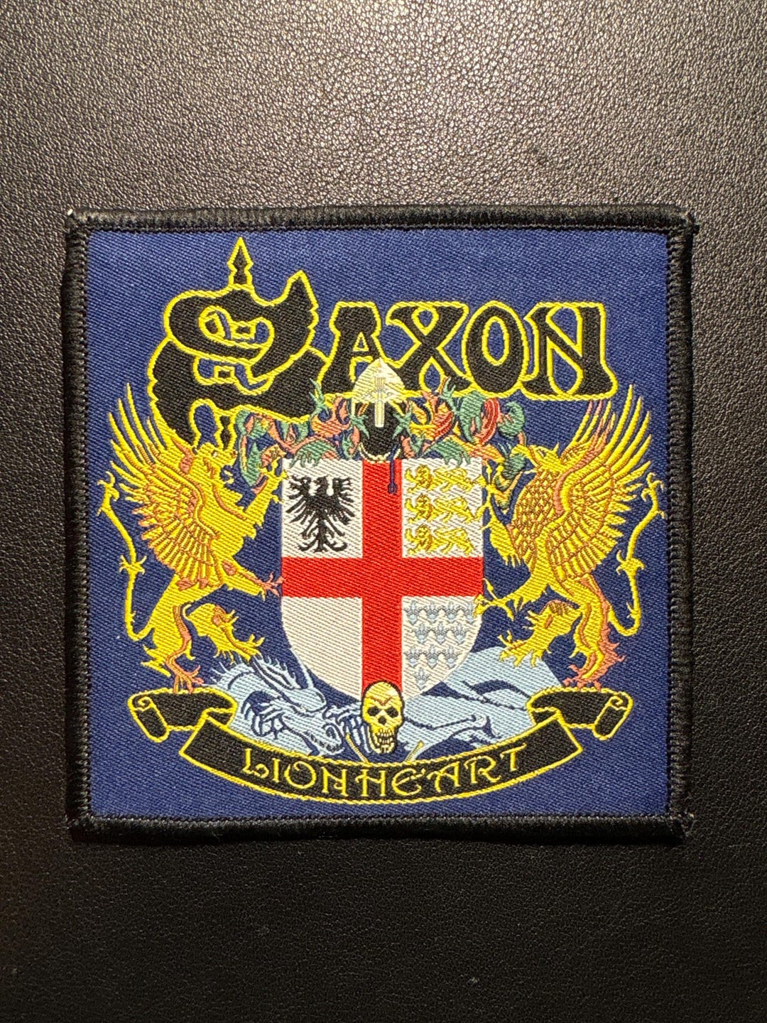 Rare Woven Patch Saxon - Lionheart - Etsy