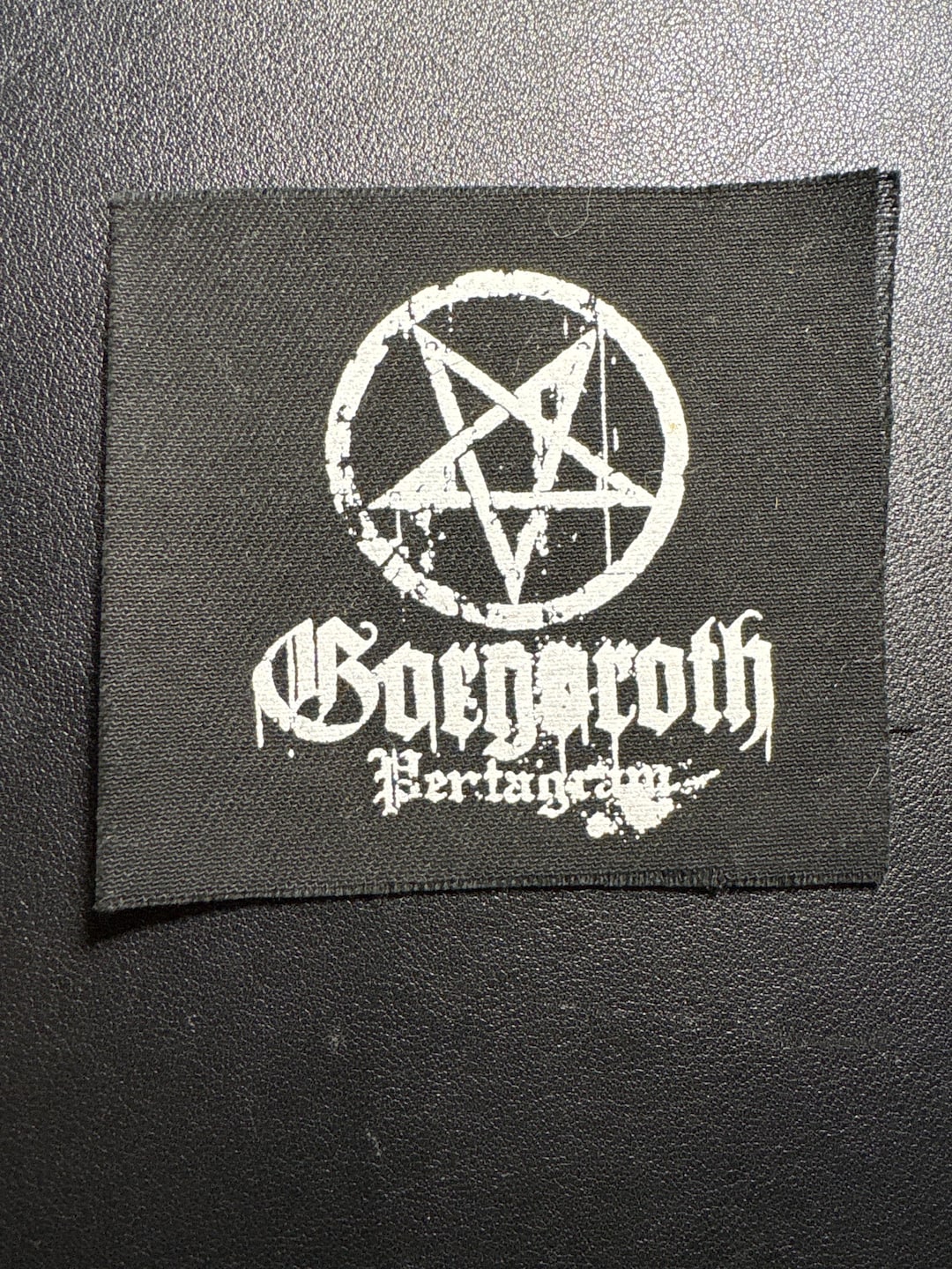 Screen Printed Patch Gorgoroth - Pentagram - Etsy