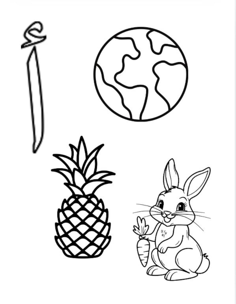 Arabic Alphabet Colouring Pages for Kids | Learn Arabic Letters ...