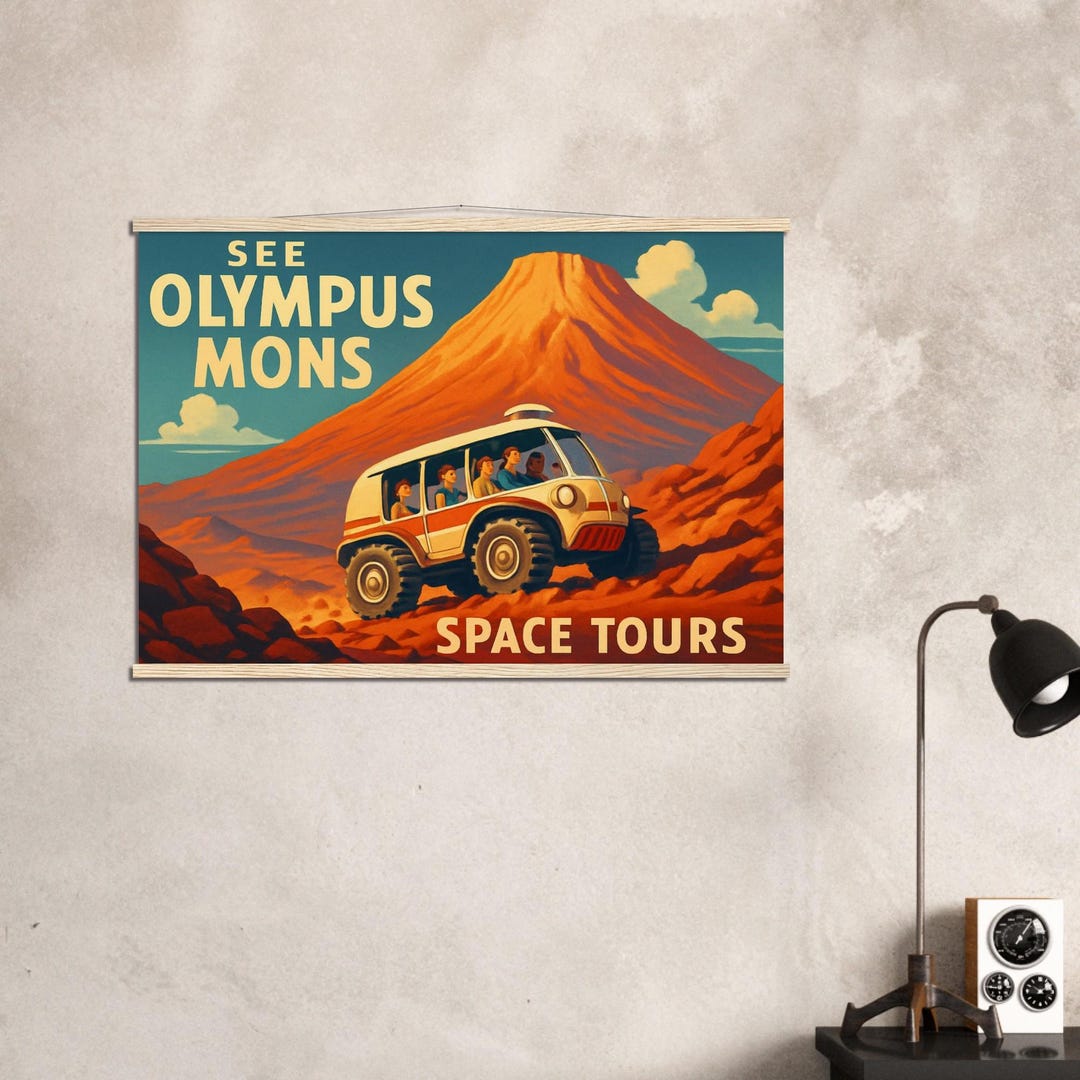 Olympus Mons / Science Fiction / Museum-quality Matte Paper Poster With ...