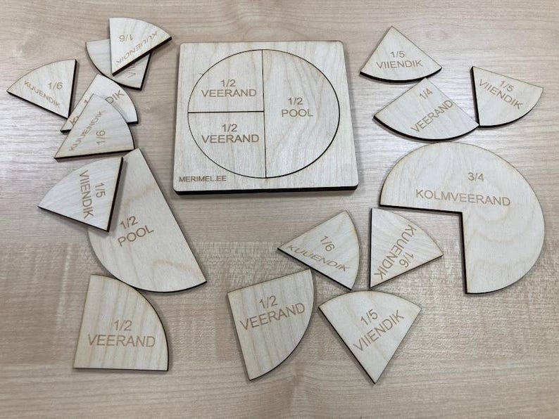 Math Fractions Circles Laser Cut File |montessori Math Manipulative ...