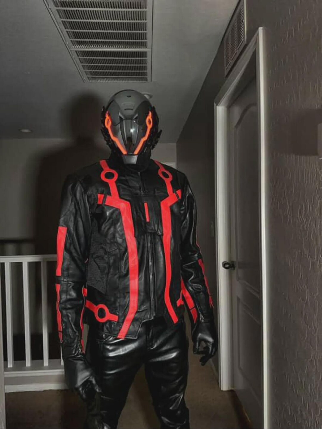Futuristic Tron Ares Leather Jacket | Sci-fi Biker Jacket | Tron Legacy ...