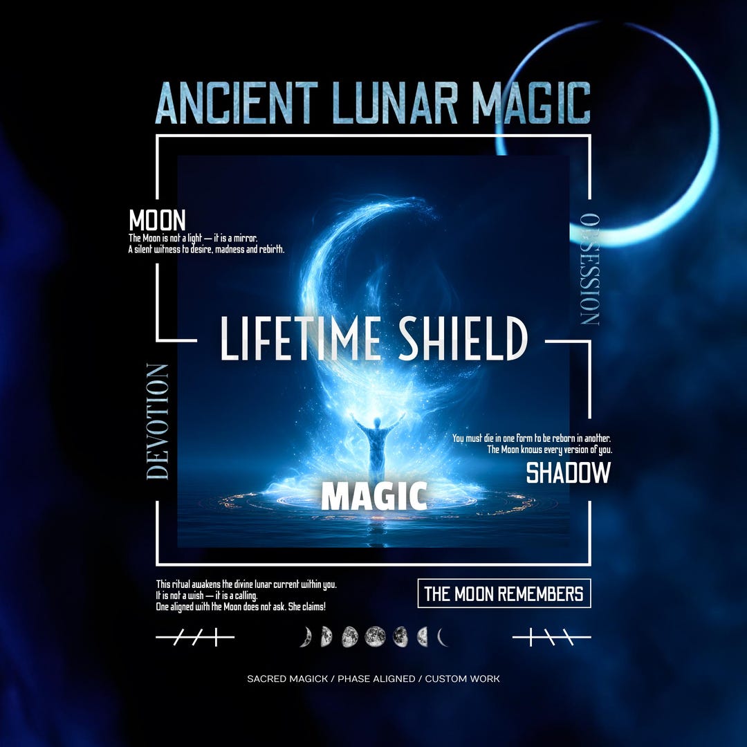 Lifetime Shield Magic • Mirror Moon Shield • Hex Removal • Strong ...