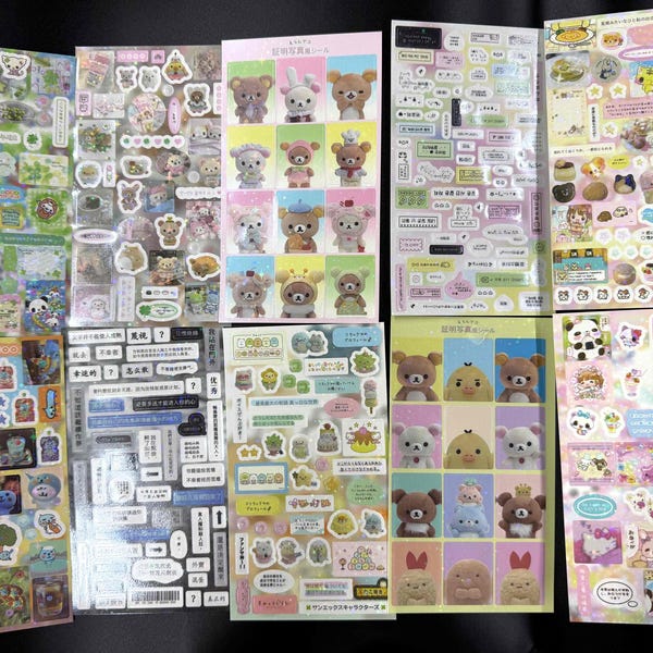 Kawaii Sticker Sheet - Etsy UK