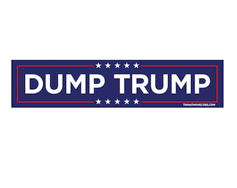DUMP TRUMP 4X4 Bumper Sticker, Free Shipping U.S. - Etsy